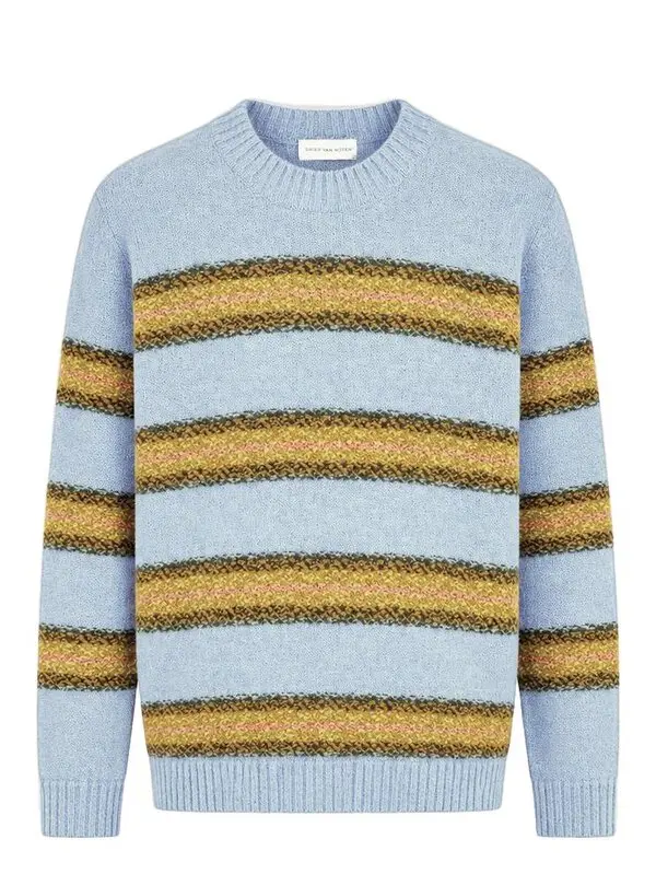 Dries Van Noten Master 4755 M.k. Sweater - Light Blue