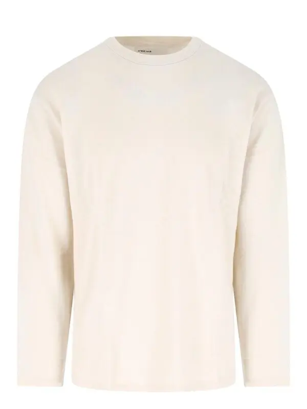 Extreme Cashmere Long Sleeve Crewneck Sweater - White
