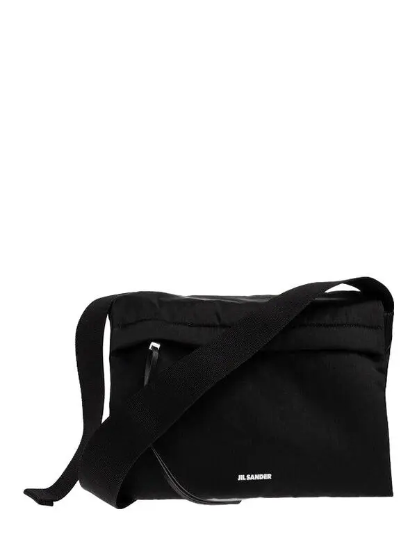 JIL SANDER Soft Messenger Medium Bag - Black