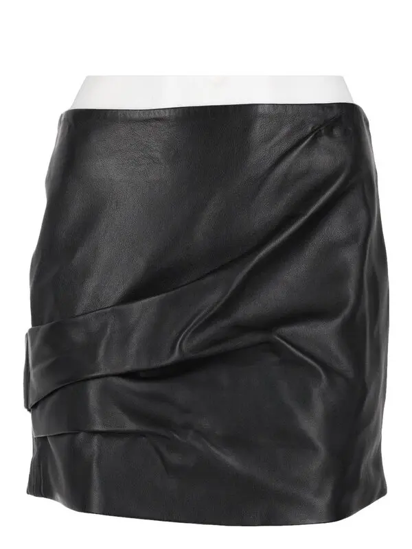 Isabel Marant Étoile Leather Mini Skirt - Black