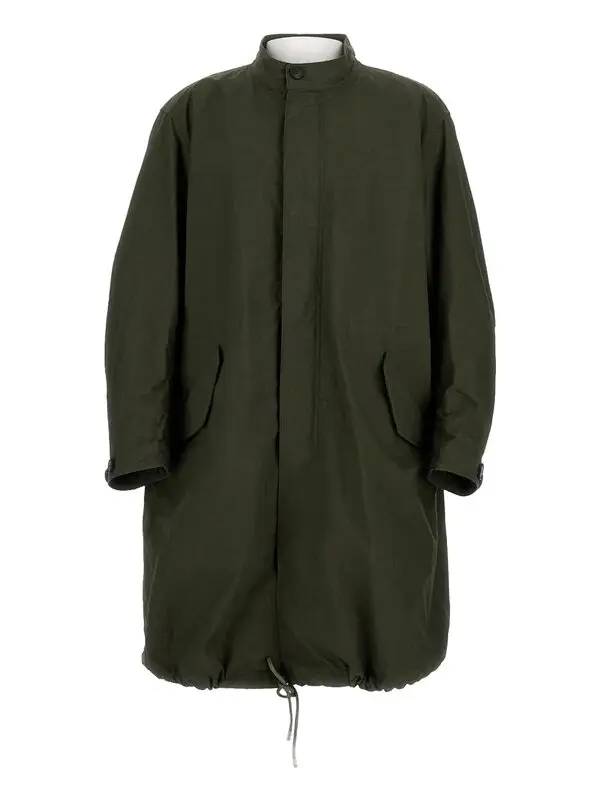 Givenchy Mini Fashion Jacket With Drawstring Hem - Khaki
