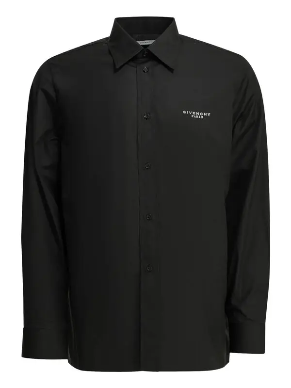 Givenchy Essential Long Sleeve Shirt - Black
