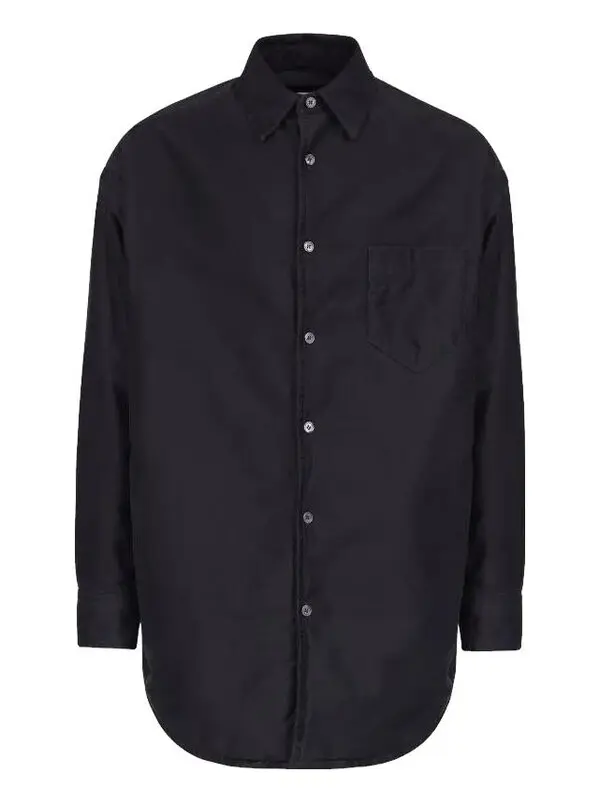MAISON MARGIELA Long-sleeved Cotton Shirt - Azure