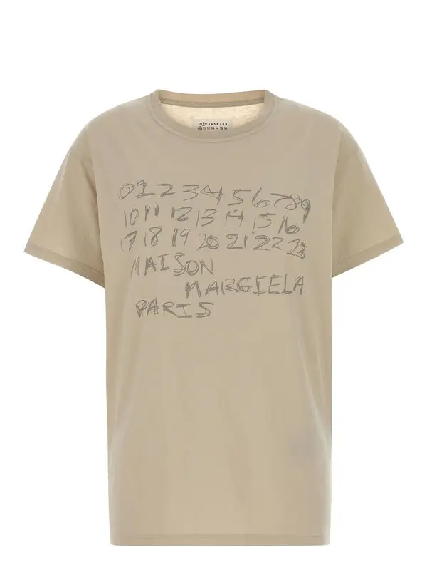 MAISON MARGIELA Graphic Print Cotton T-shirt - Juta