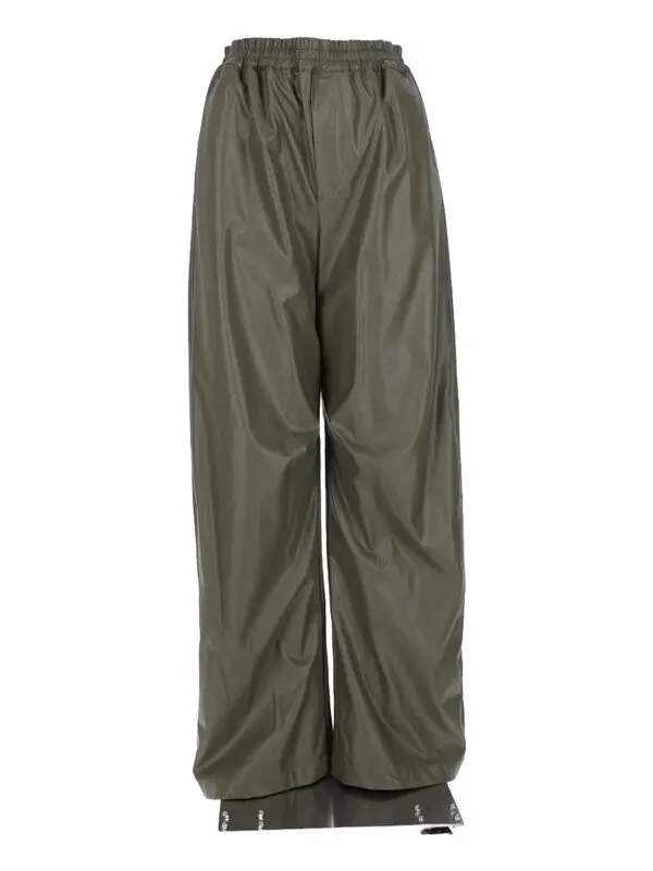 MAISON MARGIELA Coated Wide-leg Pull-on Trousers - Brown
