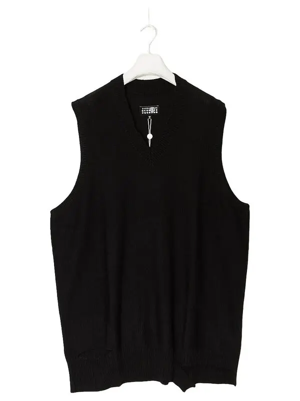MAISON MARGIELA V-neck Wool-blend Sweater Vest - 900