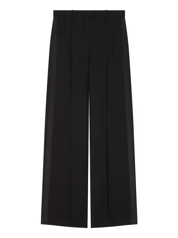 Givenchy Tuxedo Double Pleat Trousers - Black