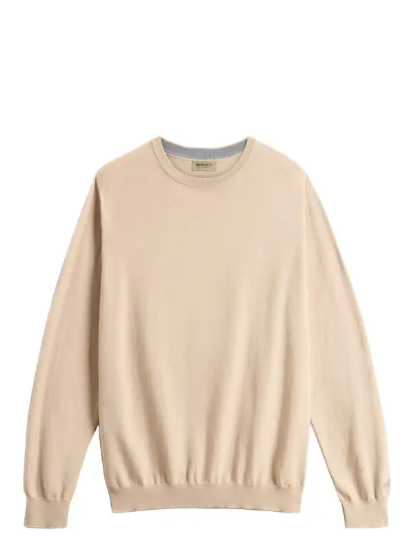 Woolrich Classic Logo Cotton Crew Neck T-shirt - White Pepper