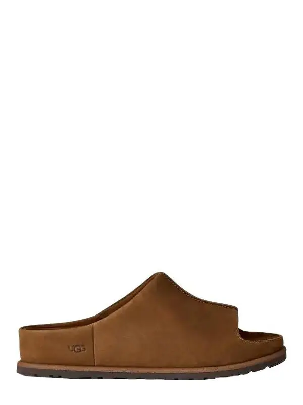 UGG Mini Leather Slip-on Casual Shoes - Dark Chestnut