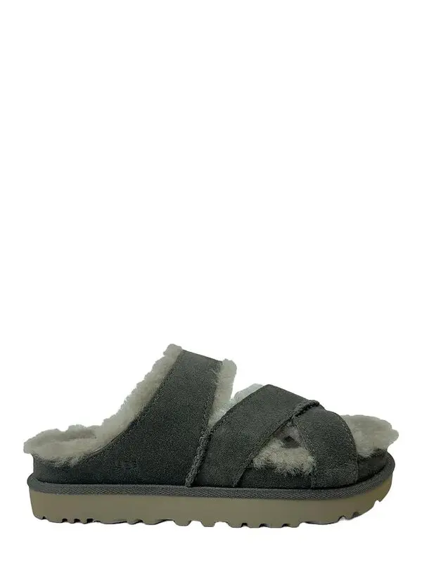 UGG Mini Crisscross Strap Slip-on Sandals - Dense Smoke