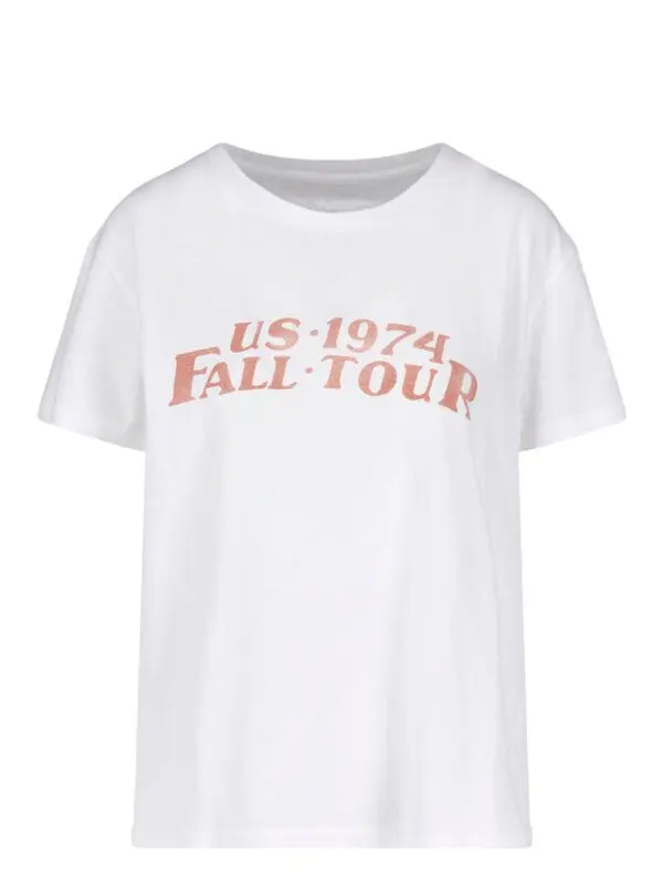 NILI LOTAN Graphic Print Cotton T-shirt - White