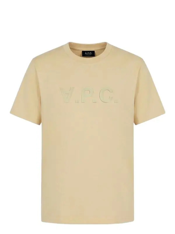 A.p.c. Logo T-shirt - Jaune Clair/jaune Clair
