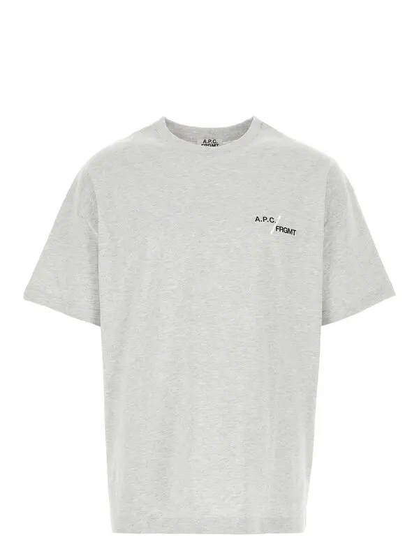 A.p.c. X Fragment Cotton Graphic T-shirt - Gris Chine