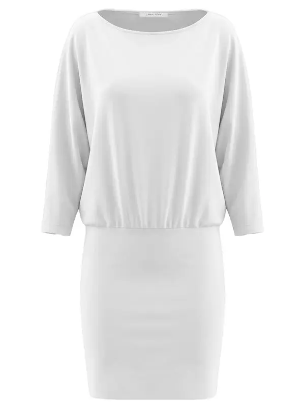 LAMIA LAGHA Mini Jersey Dress - White