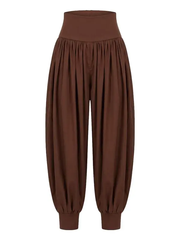LAMIA LAGHA Balloon Pants - Brown