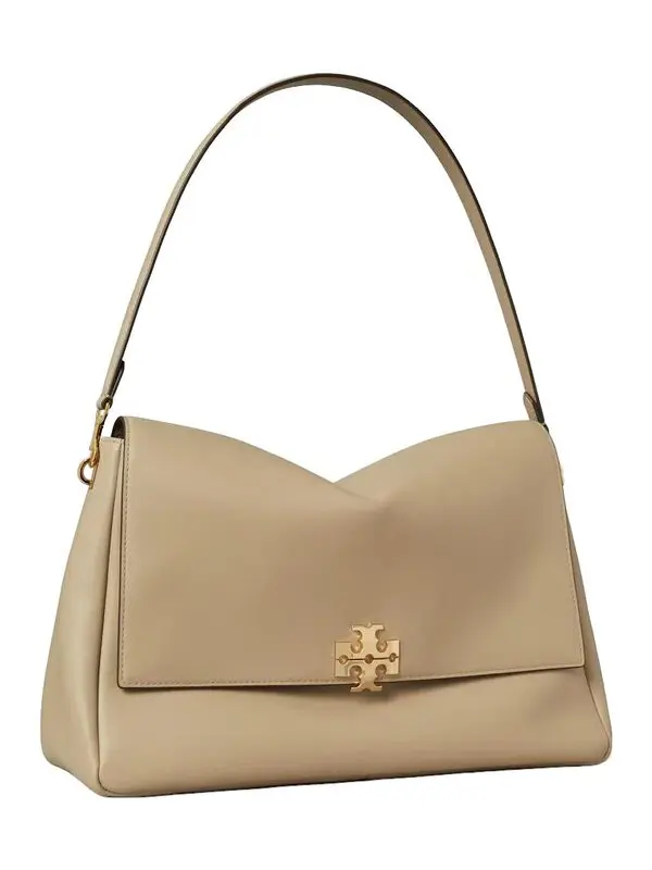 Tory Burch Soft Leather Mini Shoulder Bag - Soft Cement