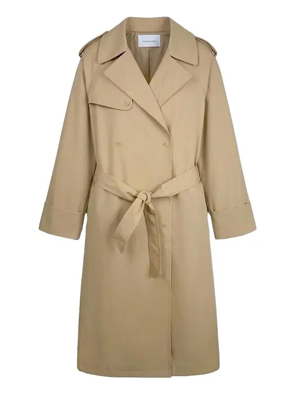 THE FRANKIE SHOP Riva Cotton Trench Jacket - Camel