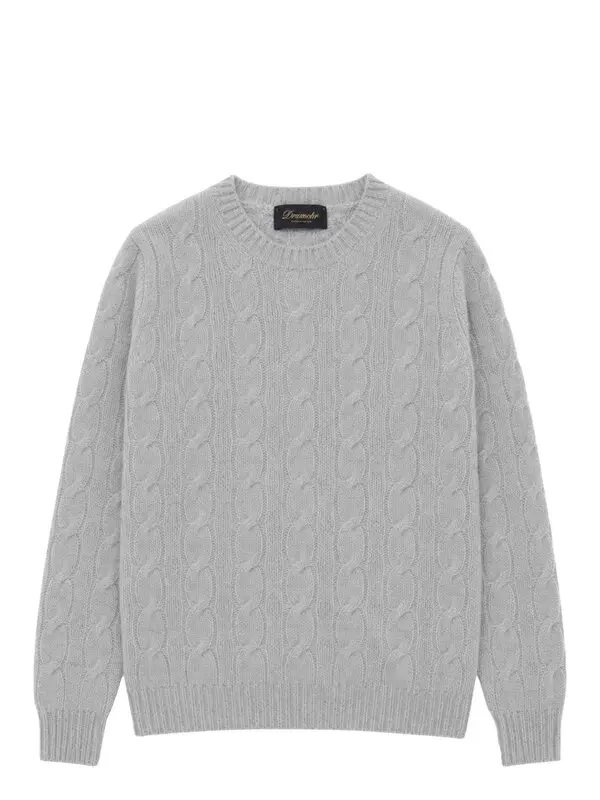 DRUMOHR Cable-knit Crewneck Sweater - Grey