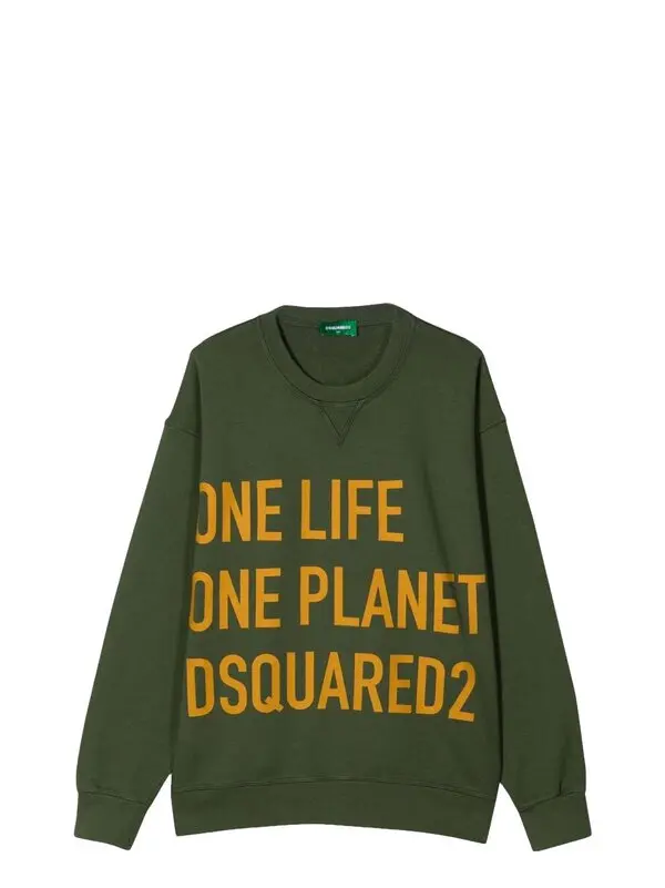 Dsquared2 Graphic Crewneck Sweatshirt - Green