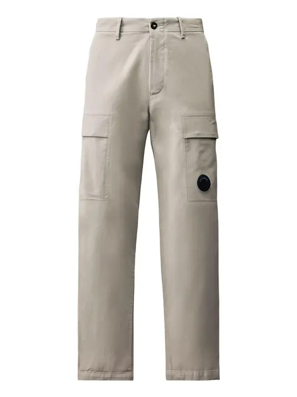 C.P. COMPANY Stretch Sateen Regular Cargo Pants - Flint Grey