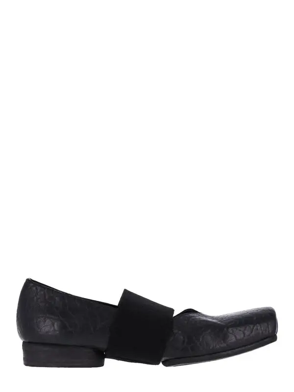 UMA WANG Calf Leather Flat Shoes - Black