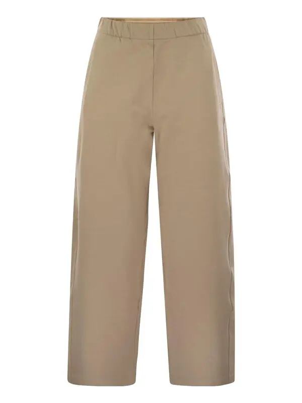 Max Mara Elegant Silk Blend Trousers - Caramel