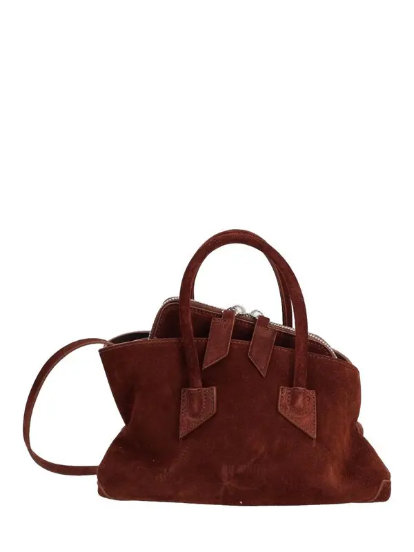 Attico Leather Shoulder Bag - Brown