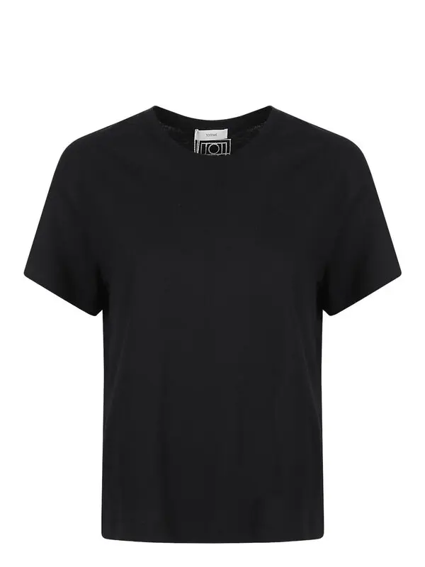 TOTEME Classic Cotton T-shirt - Black