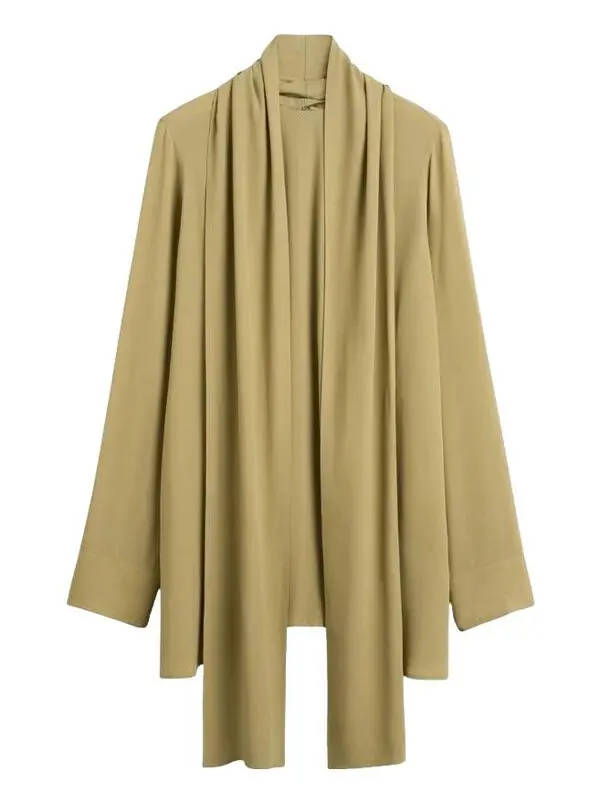 TOTEME Draped Scarf Blouse - Desert