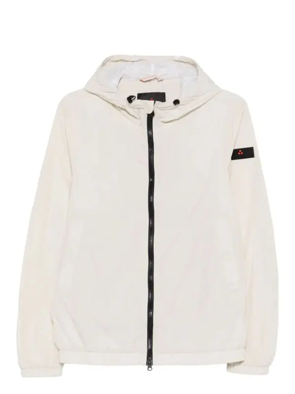 Peuterey Hooded Zip-front Jacket - Beige