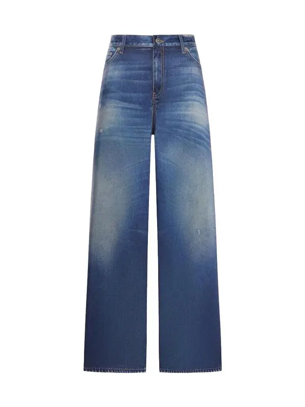 GOLDEN GOOSE High-waisted Wide-leg Jeans - Blue