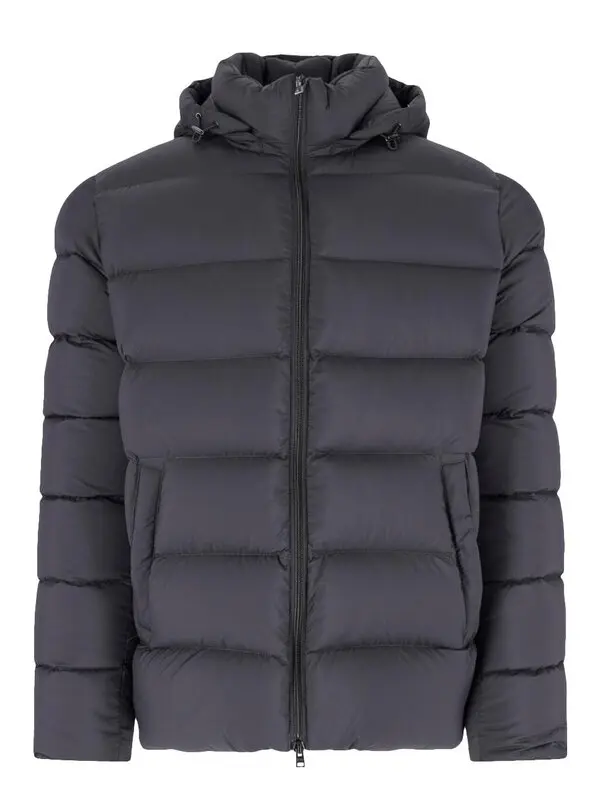 Herno Hooded Quilted Puffer Jacket - Grey