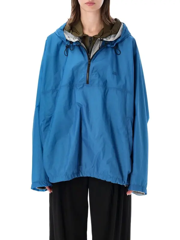 Loewe Anorak Hooded Pullover Jacket - Cobalt
