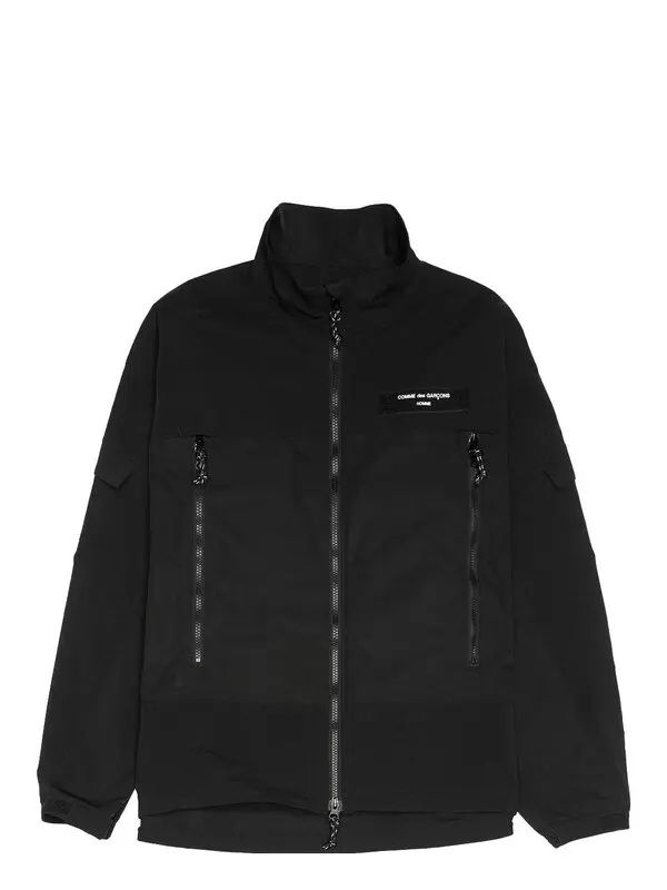 Comme Des Garçons Wool Zip-up Jacket - Black