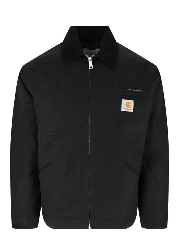 Carhartt Work In Progress Zip Front Cotton Work Jacket - Black