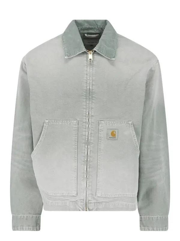 Carhartt Work In Progress Zip Front Cotton Work Jacket - Green