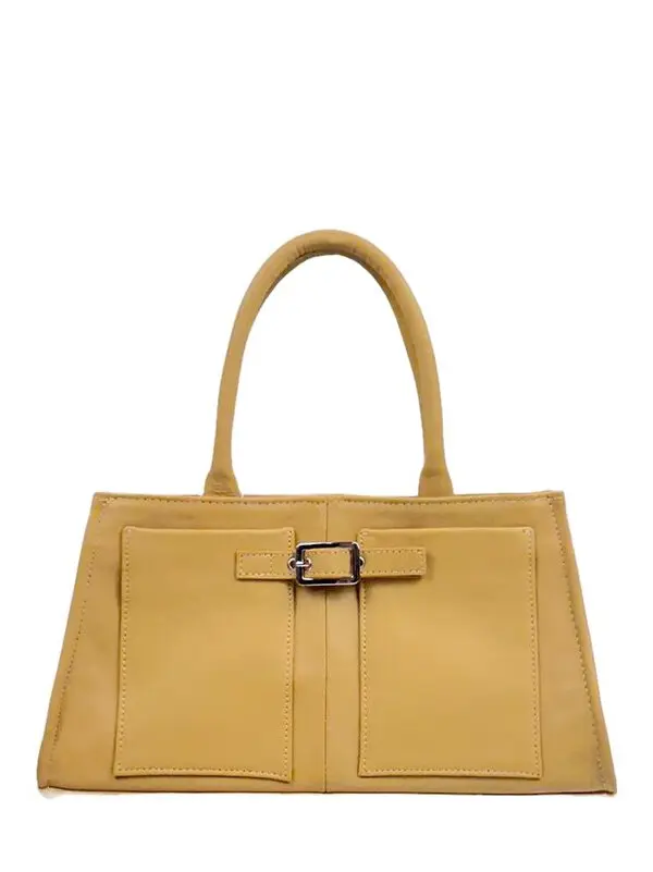 Gimaguas Leather Mini Handbag - Camel