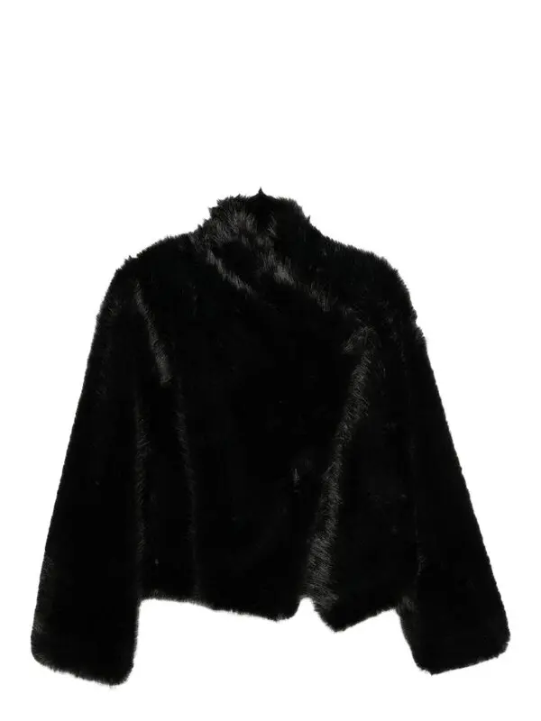 BB COUTURE Jackie Faux Fur Jacket - Black