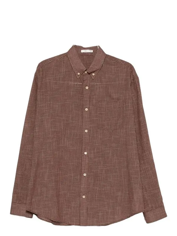 THE ROW Pompeo Cotton Shirt - Brown