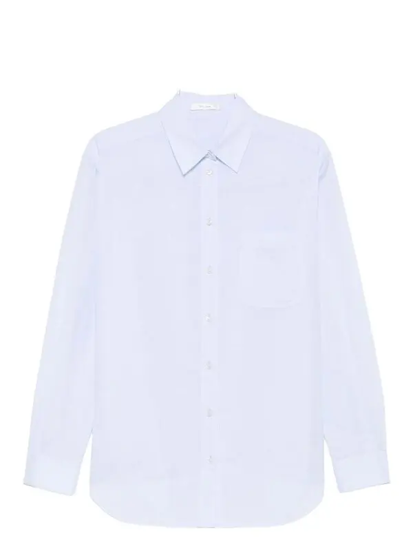 THE ROW Gavina Cotton Shirt - Sky Blue