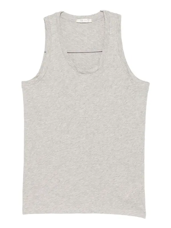 THE ROW Elana Cotton Tank Top - Grey