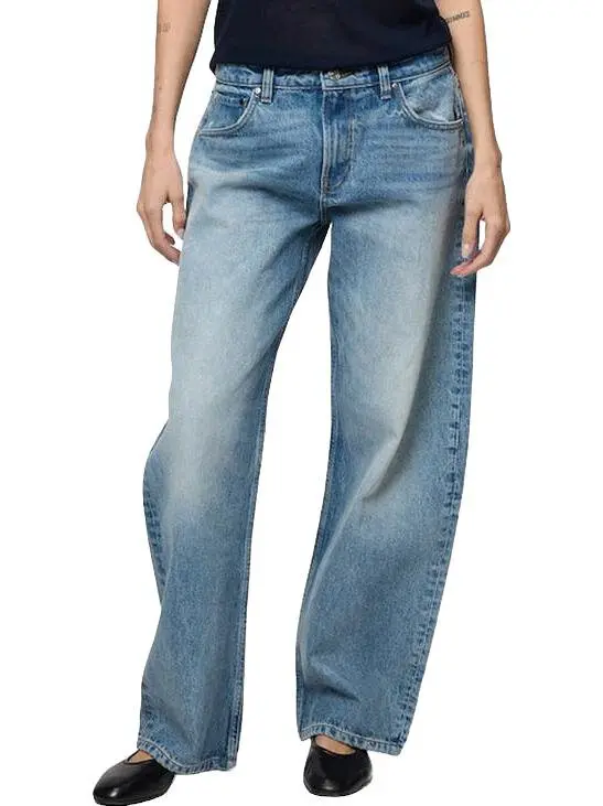 EB DENIM Shifter Bowed Wide Leg Jeans - Luca