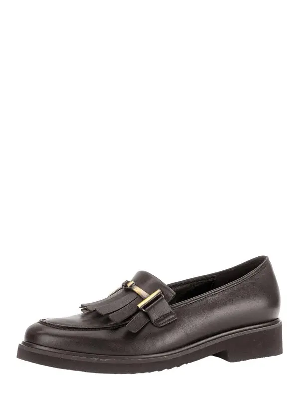 Gabor Parker Leather Loafer - Moro