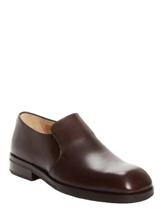 LEMAIRE Square-toe Formal Loafer - Chocolate