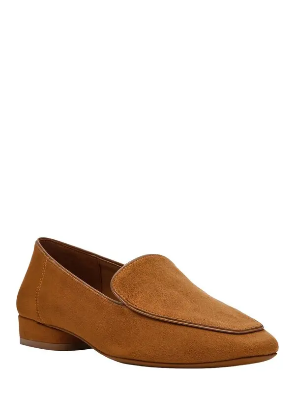 Anne Klein Cavour Loafer - Walnut Microsuede