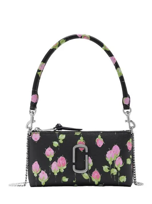 Marc Jacobs Snapshot Convertible Floral Shoulder Bag - Black Multi