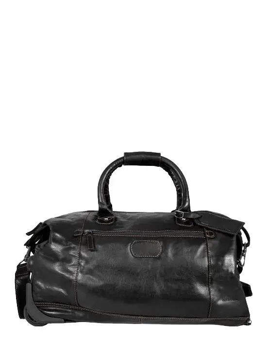 JACK GEORGES Voyager Wheeled Duffle Bag - Black