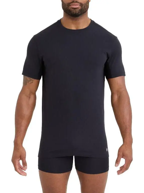 SAXX Droptemp™ Dry Cotton Crewneck Undershirt 2-pack - Black