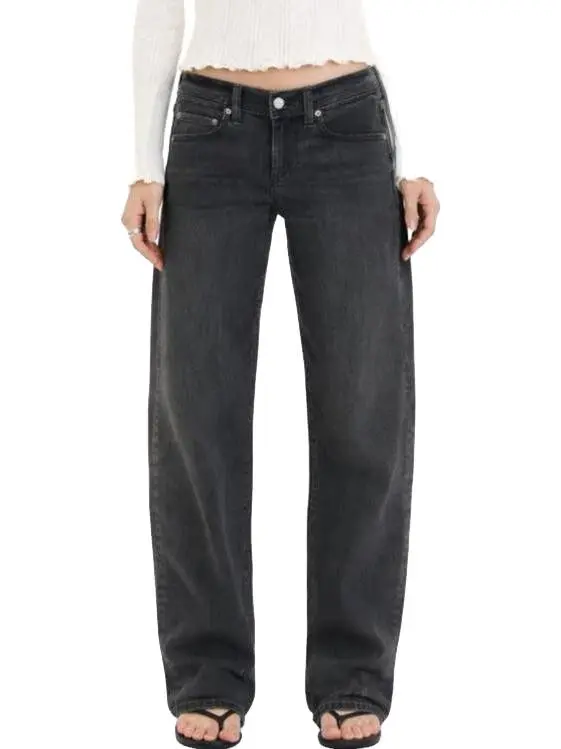 DAZE Low Rise Barrel Leg Jeans - Motion
