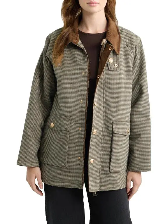 Deluc Emei Cord Collar Plaid Jacket - Checks